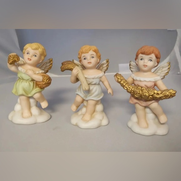 Home Interiors | Accents | Home Interiors Cherub Angel Set Of 3 ...
